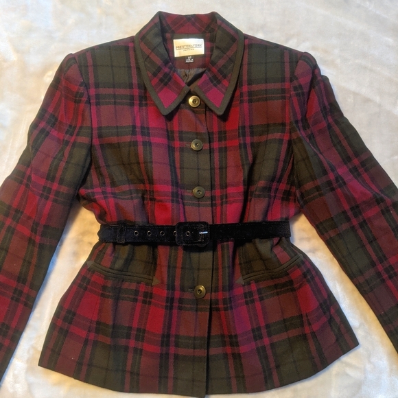 Vintage | Jackets & Coats | Vintage Plaid Dagger Collar Jacket | Poshmark